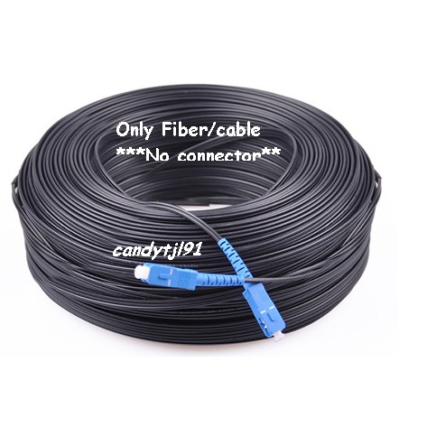 FTTH 2 core Drop Fiber Drop cable - No connector fiber optic cable ...
