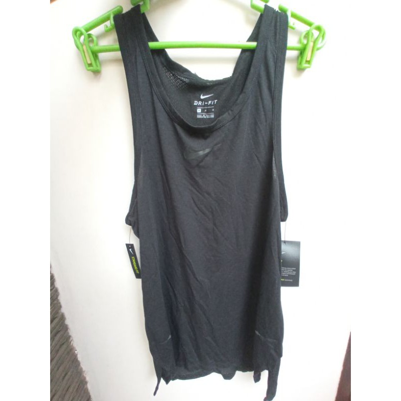 Nike Breathe Elite Top Sleeveless Black Men At3396-010 Singlet Running ...