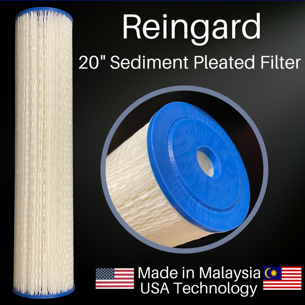 Reingard 20" PP Big Blue Sediment Pleated Water Filter Replacement ...