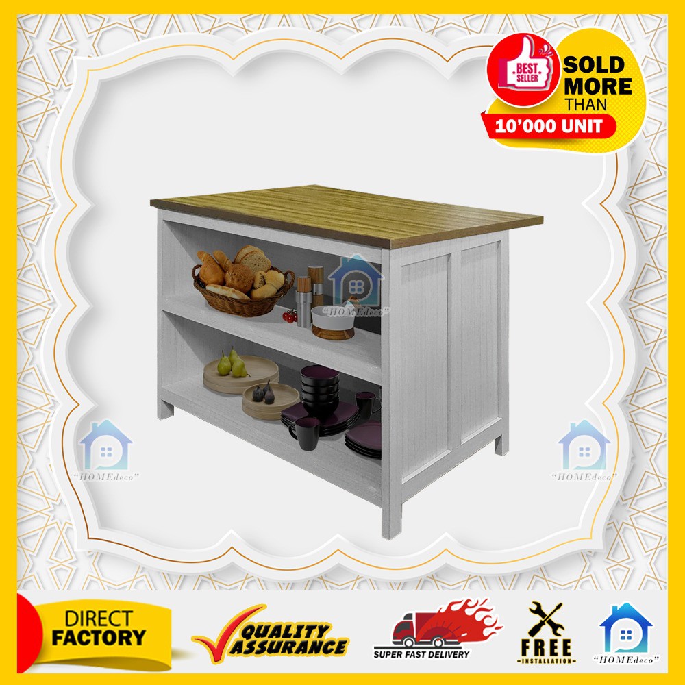 [FREE INSTALLATION] [HOMDECO] KITCHEN ISLAND CHEAP/ KITCHEN ISLAND ...