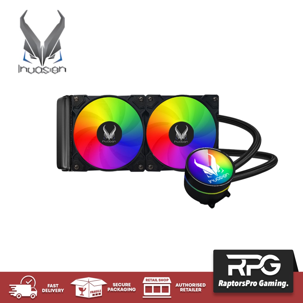 (READY STOCK) INVASION ARCTIC DUO AIO CPU LIQUID COOLING 240MM | Shopee ...