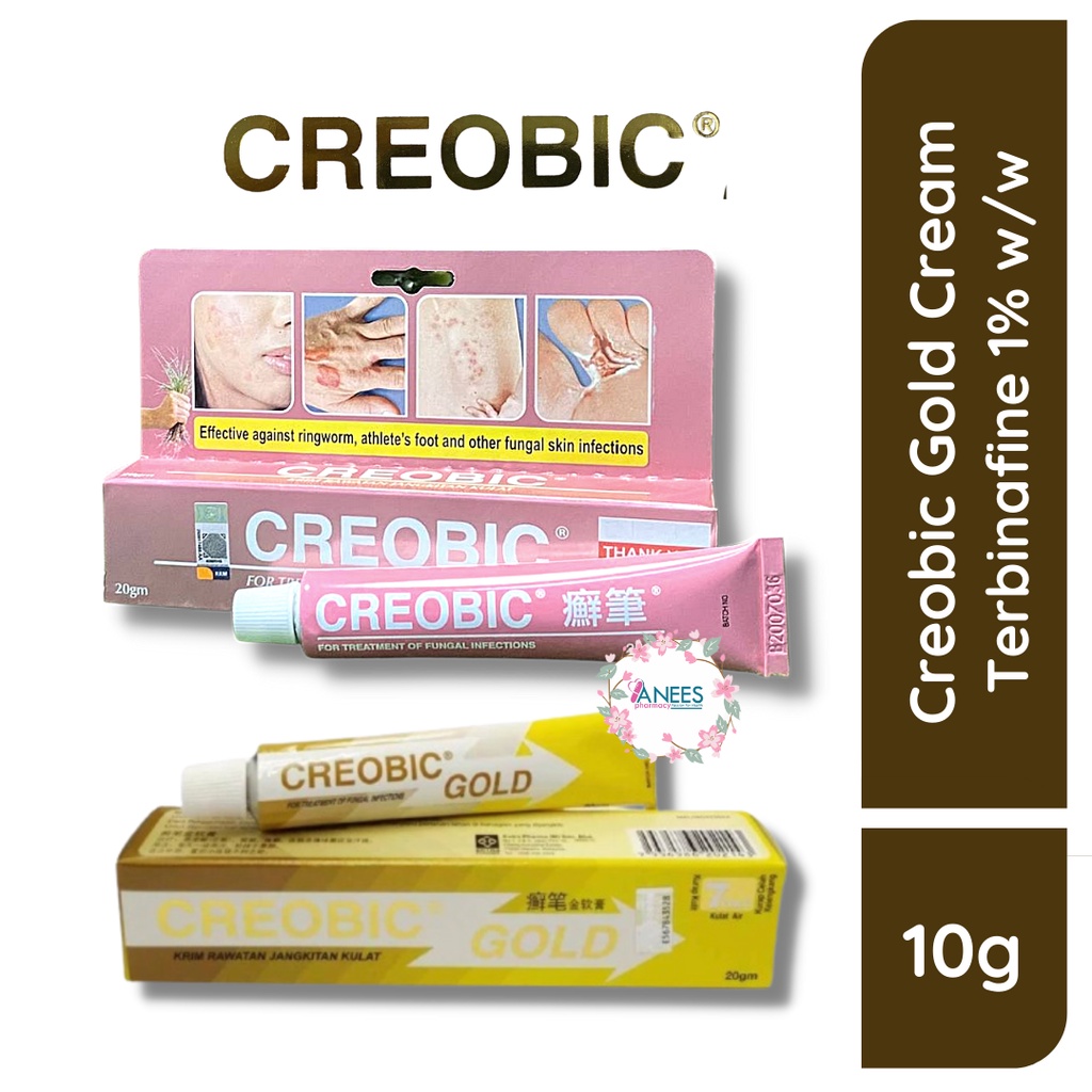 Creobic Regular / Gold Cream 10g / 20g - Antifungal Cream. | Shopee ...