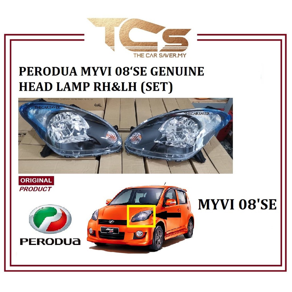 Perodua Myvi 08‘SE Genuine Head Lamp RH/LH | Shopee Malaysia