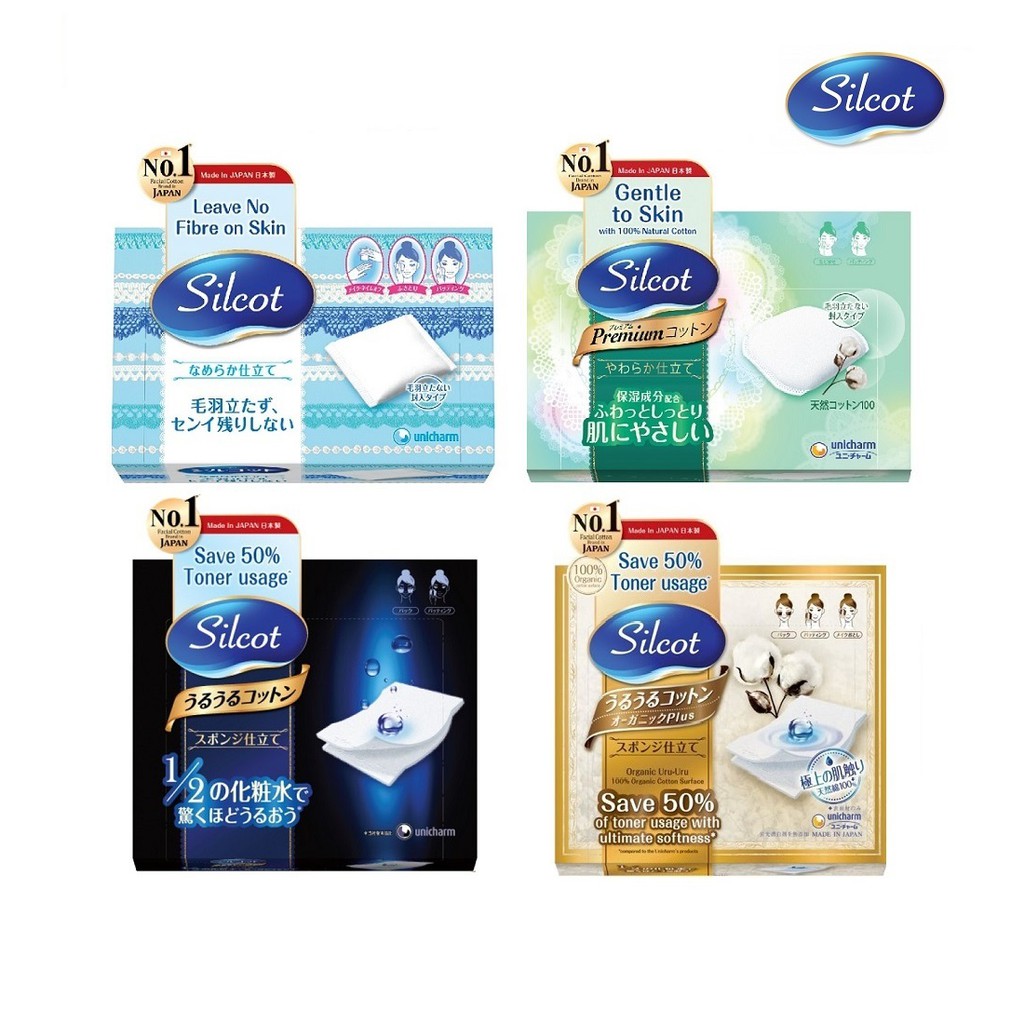 (FRESH BATCH) Silcot Regular Premium Cotton Puff Silcot Uru Uru Sponge ...