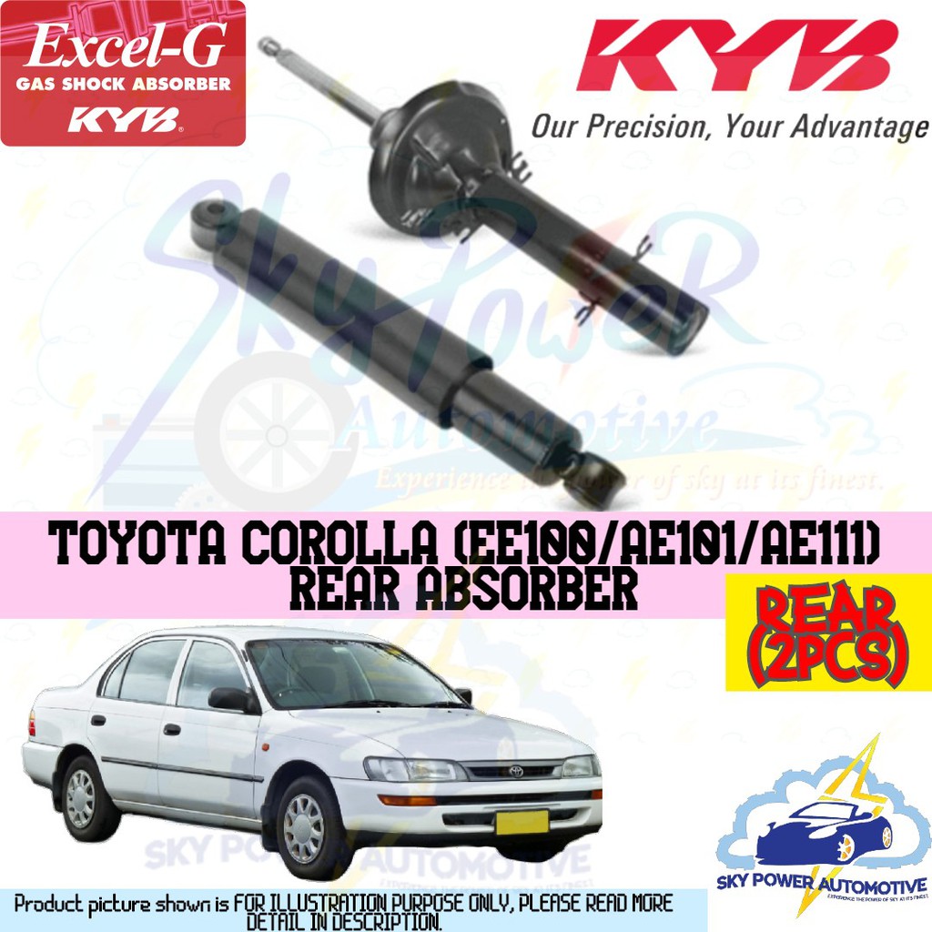 TOYOTA COROLLA (EE100/AE101/AE111) (1992-1999) KAYABA (KYB) EXCEL-G GAS ...