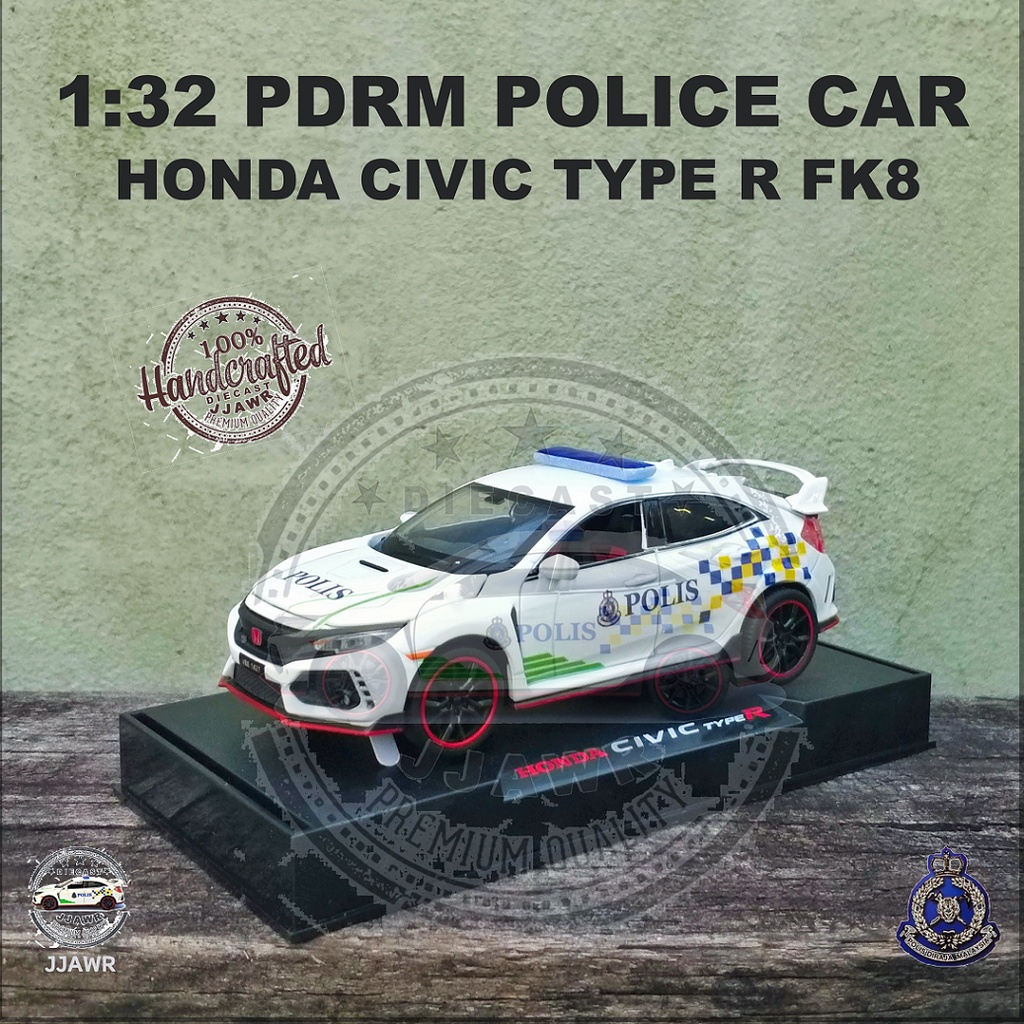 POLIS TYPE R: 1:32 Civic Type R FK8 PDRM Polis Diraja Malaysia Police ...