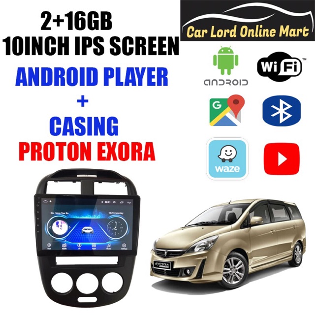 Proton exora 10 inch t3l ips full hd screen android player with casing ...