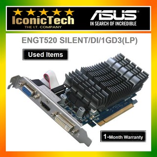 USED ITEMS - -1GB ASUS GeForce GT520 (Nvidia GT520) PCI-E graphics card ...