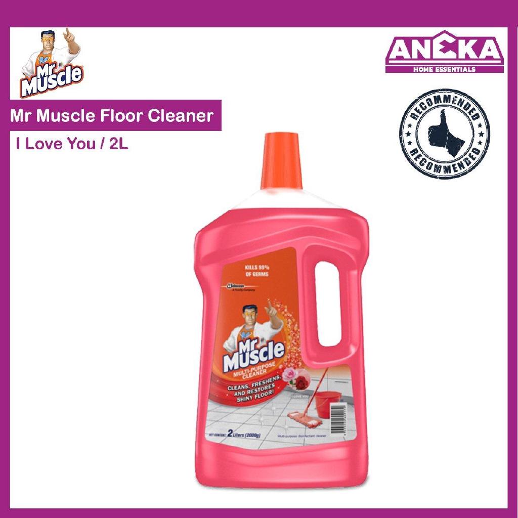 Mr Muscle Floor Cleaner I Love You 2L | Shopee Malaysia
