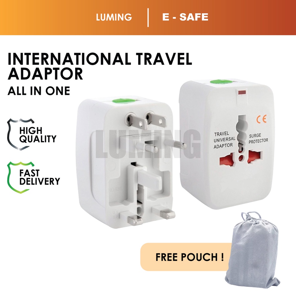 LMG_ 4in1 International Travel Adapter Multi Plug Adaptor Extension ...