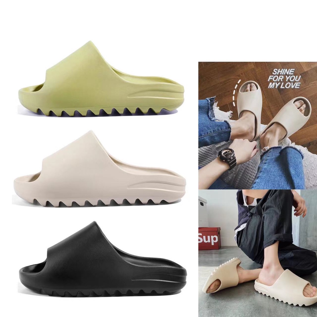 QLADY_ Yeezy Slide Kanye Men's and Women's Casual Slippers Lelaki ...