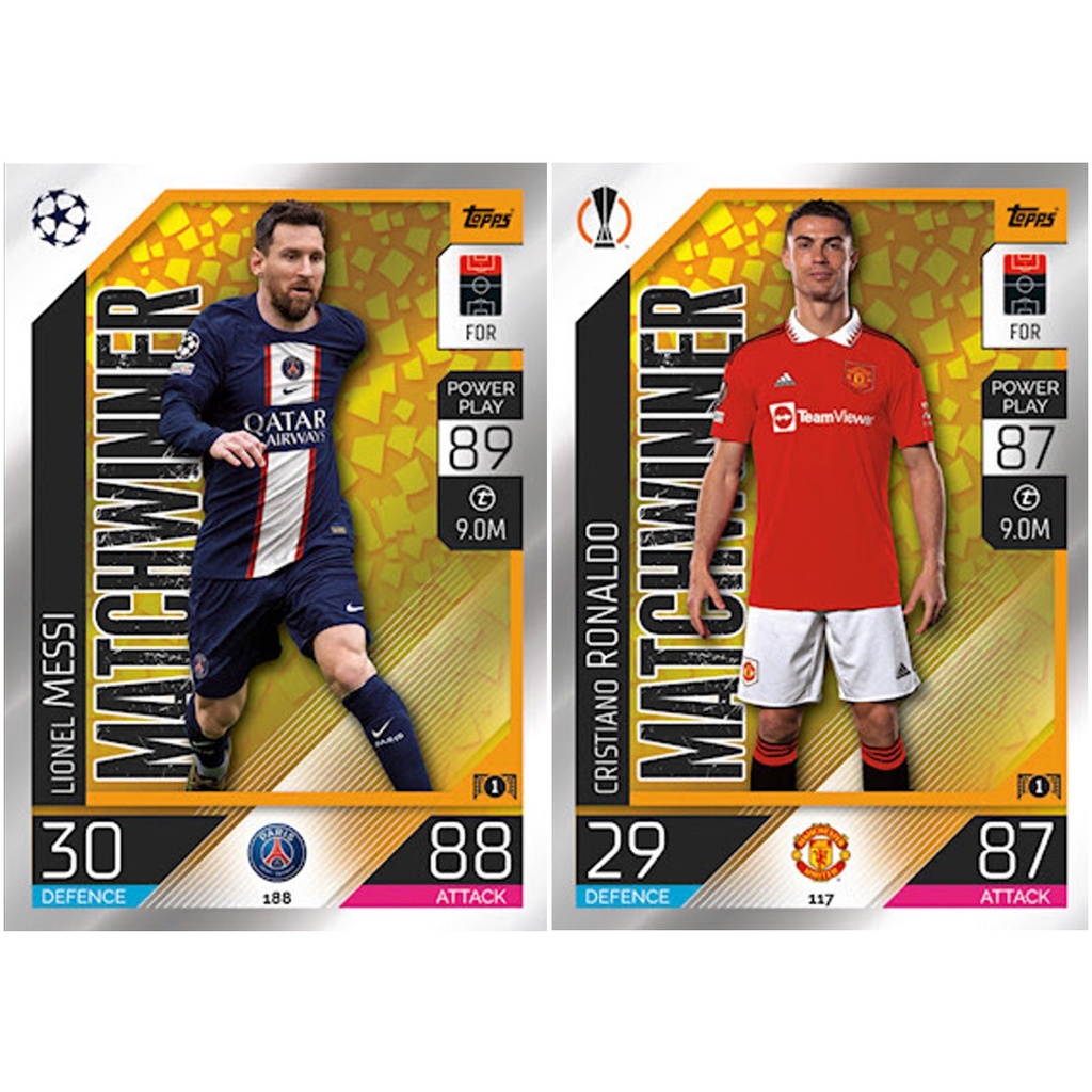 Topps | Match Attax 22/23 | Cristiano Ronaldo & Lionel Messi | The GOAT ...