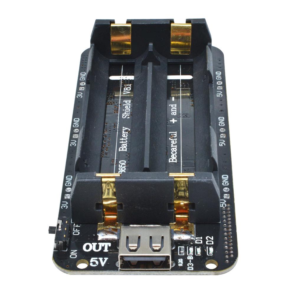 5v 3a 3v 1a 18650 Battery Shield V8 Mobile Power Bank Extension Board