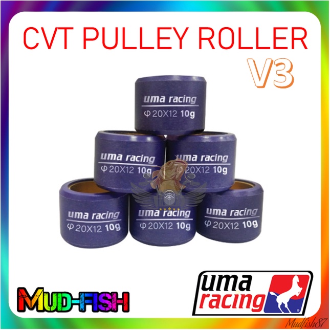 UMA RACING CVT 20 X 12 , 20 X 15 PULLEY ROLLER V3 (6PCS) | Shopee Malaysia