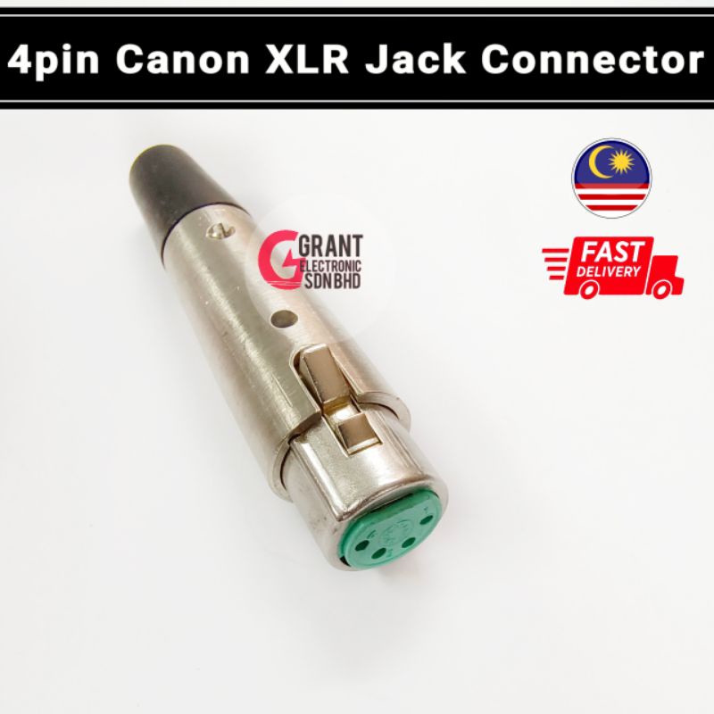 4pin Canon Jack Connect Switchcraft A Series 4-Pin XLR Female Cable ...
