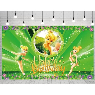 Fairy Backdrop Tinker Bell Theme Backdrops Birthday Party Supplies ...