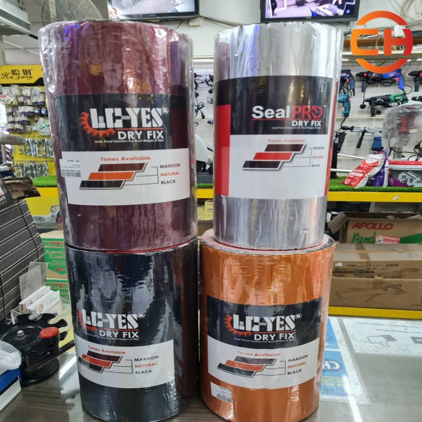 12" X 10M OR 5M Gam Atap/ Penampal Zinc/bitumen flashing tape Xtraseal ...