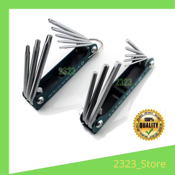 Allen Key HEX FOLDING ALLEN KEY SET / CR-V FOLDING TORX WRENCH TOOLS ...