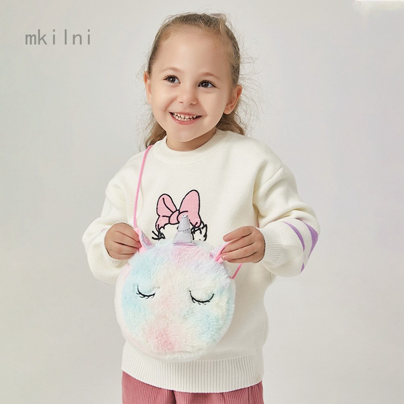 New Fashion Children Girls Shoulder Bag Cute Unicorn Animals Messenger ...