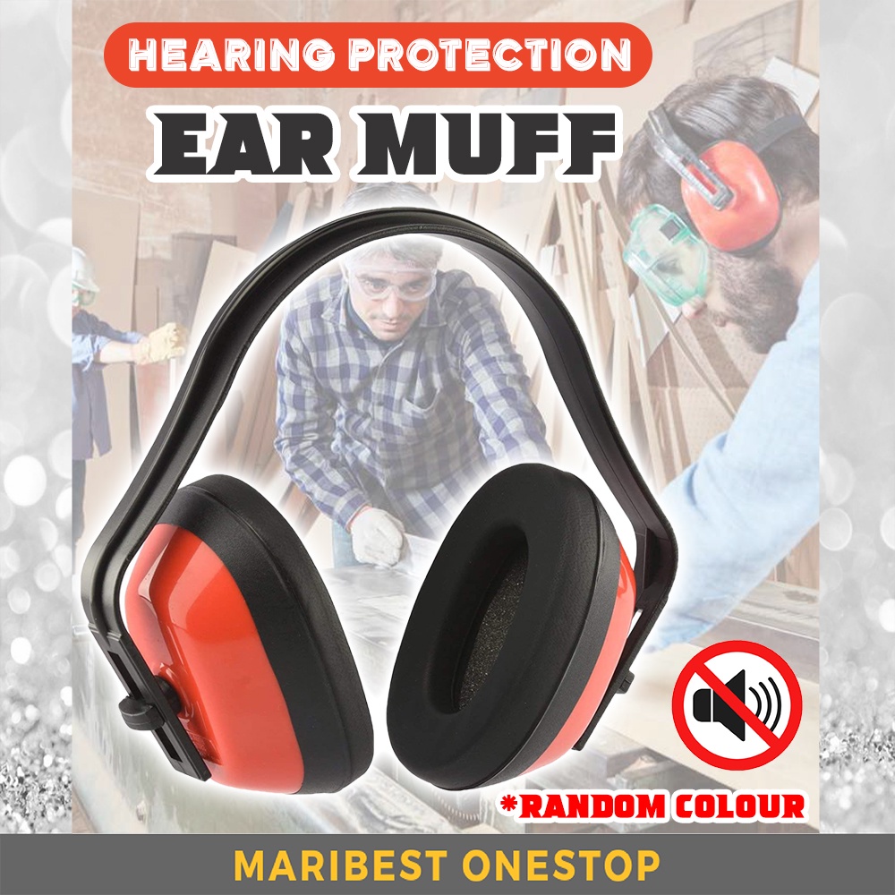 PROTECTION ANTI-NOISE EAR MUFF EAR CAPS EARMUFF (RANDOM COLOUR ...