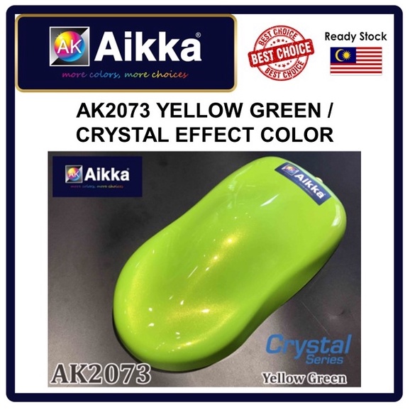AIKKA Paints AK2073 Crystal Effect Colour / YELLOW GREEN / Warna Cat ...