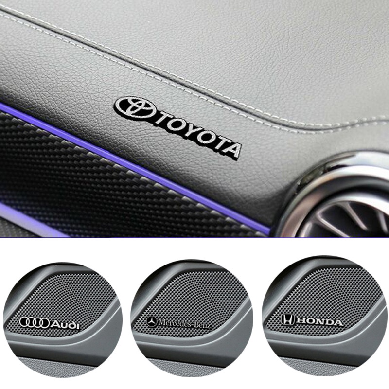 [Ready Stock] 3D Aluminum Emblem Car Speaker Audio Badge Decal Interior ...