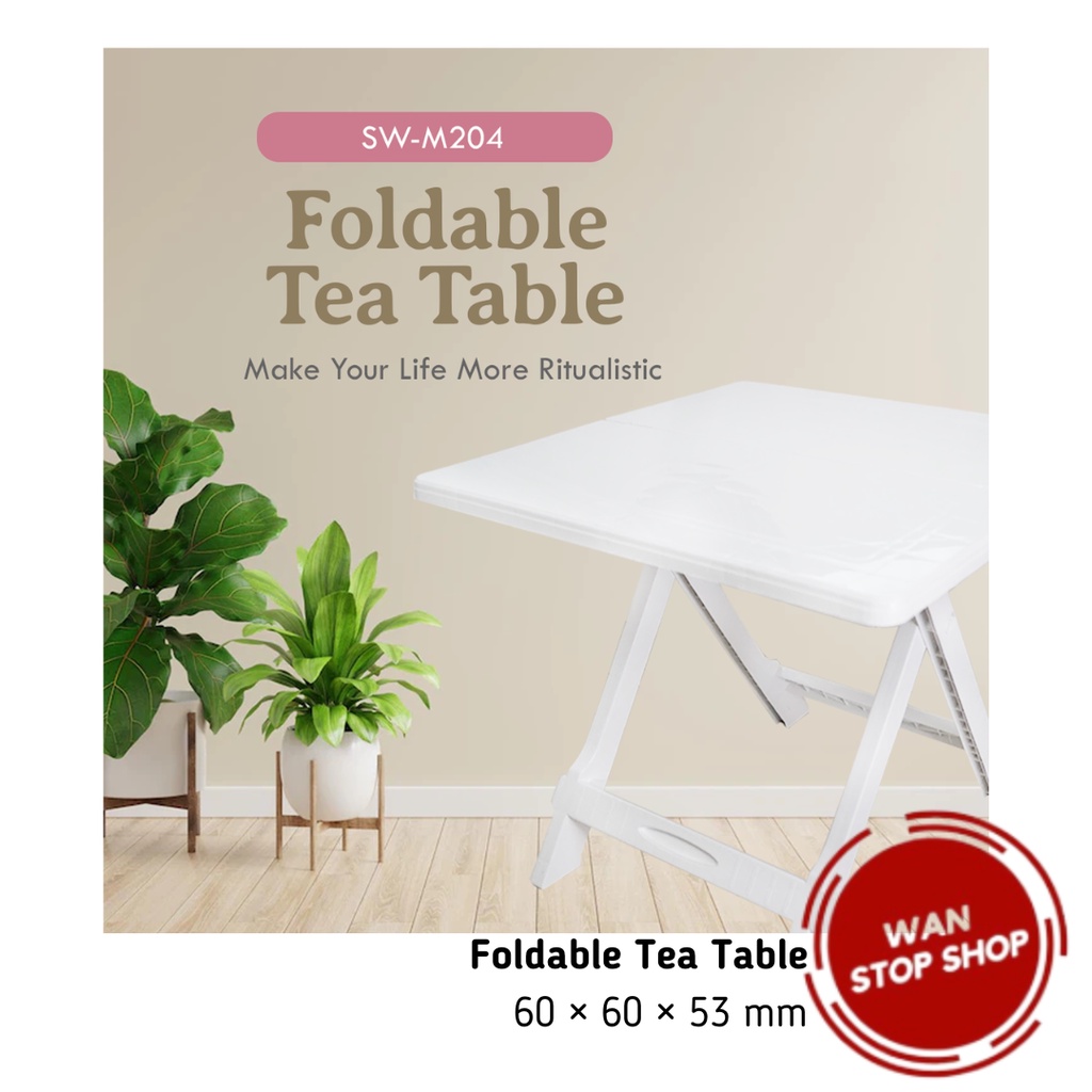 Foldable Tea Table Colorful Plastic Folding Table Multi-Functional Home ...