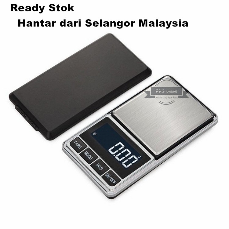 Penimbang digital 500g x 0.01g Mini Digital Jewellery Pocket Scale ...