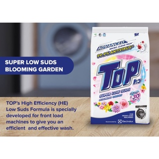 TOP SUPER LOW SUDS BLOOMING GARDEN Package 5KG Detergent Powder ( 1kg x ...