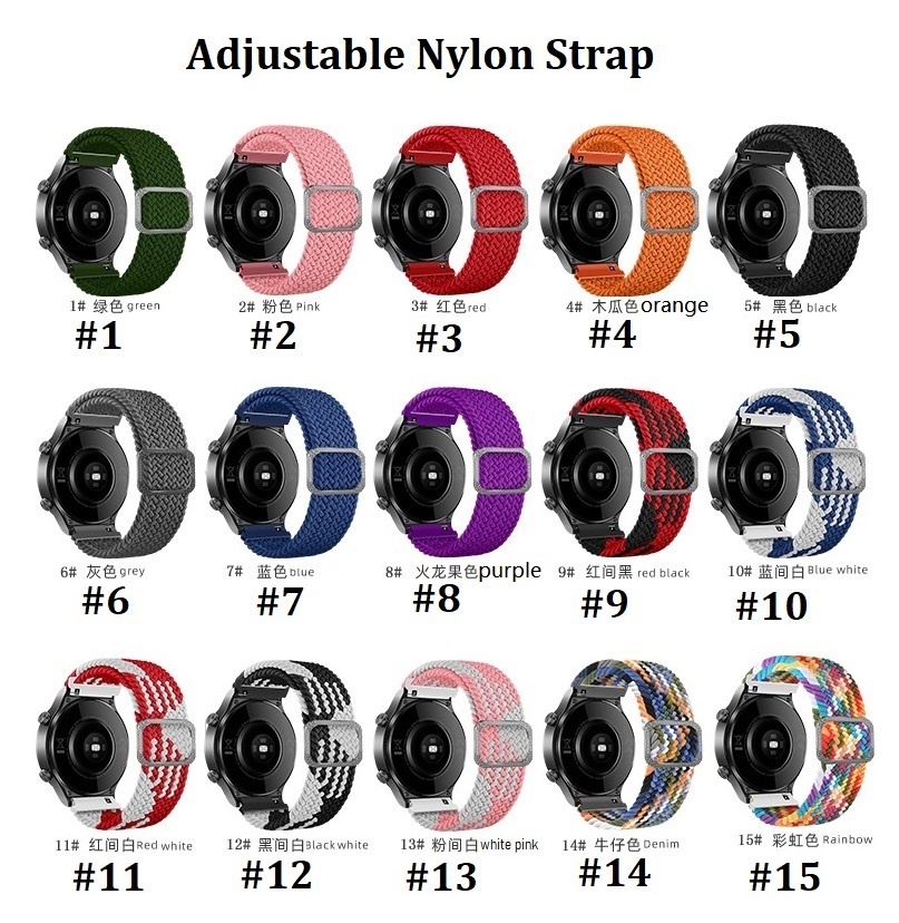 Nylon 22mm 20mm Soft Nylon Band For Garmin Forerunner 255 Strap Garmin ...