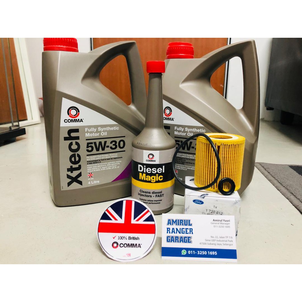 COMMA Xtech Fully Synthetic Engine Oil [SERVICE SET] (Engine oil + Oil ...