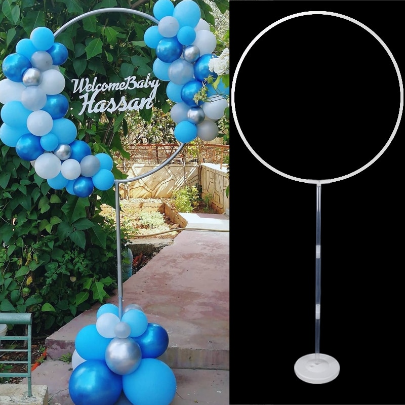 Round Balloon Stand Arch Balloons Wreath Ring for Wedding Decoration ...