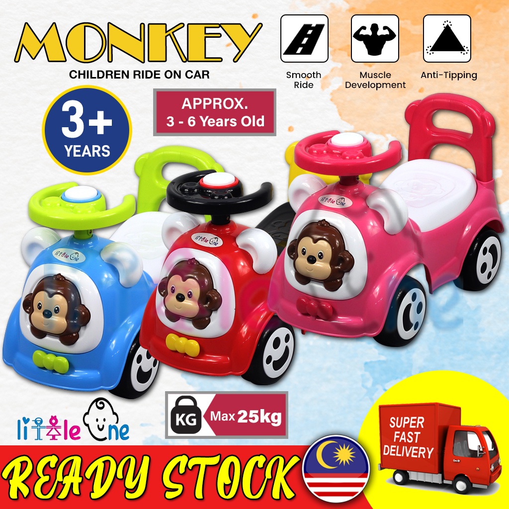 LITTLE BABY Baby MONKEY Cute Tolo Car /Ride On Car / Push Car / Walker ...
