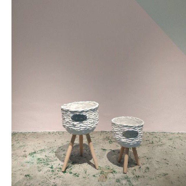 Bakul Logo Besi Putih 2 Saiz | Shopee Malaysia