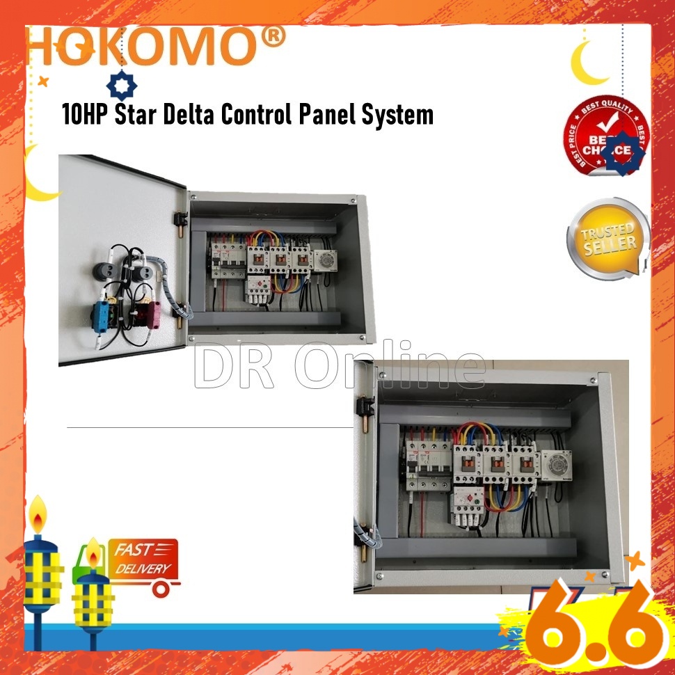 10HP Star Delta Control Panel System Brand Shihlin & LS Brand | Shopee ...