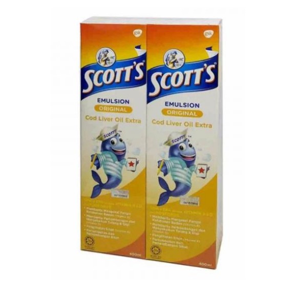 Scott's Emulsion - Original (400ml x 2) [Expiry date: 05/2020] | Shopee ...