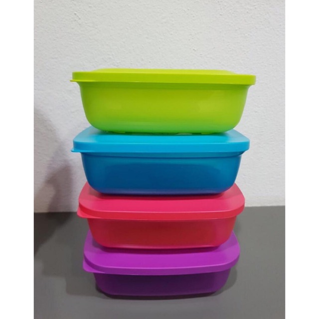 Small Rectangular Saver Tupperware(4)500ml | Shopee Malaysia
