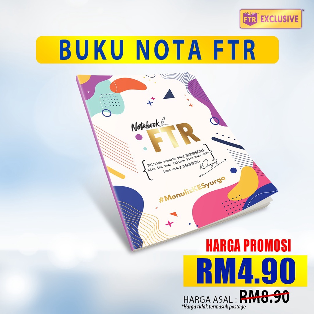 Buku Nota FTR/ Notebook FTR/ Buku Nota Formula Tarik Rezeki /Notebook ...