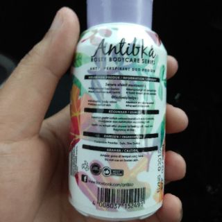 Antibka scentless deodorant powder /ubat ketiak / bedak ketiak ...