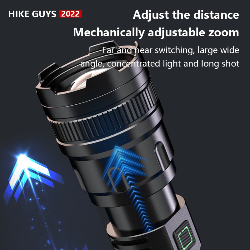 Flashlights, LED P120 Super Brighter Torch Light 5000 High Lumen, 3 ...