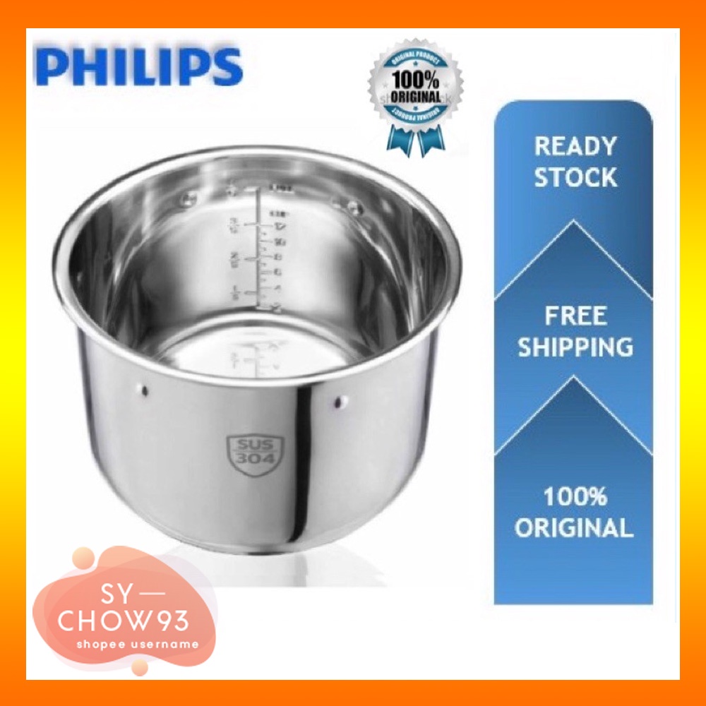 Philips Pressure Cooker INNER POT HD2778 STAINLESS STEEL 6L for Philips ...