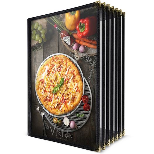 Menu Holder Transparent Clear Menu Cover, Menu PVC Book Restaurant Cafe ...