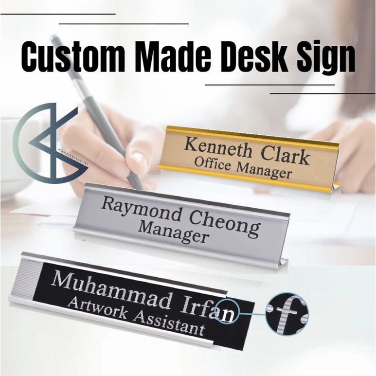 Custom Made Desk Sign Office Name Sign Desk Plate Name Sign Board ...