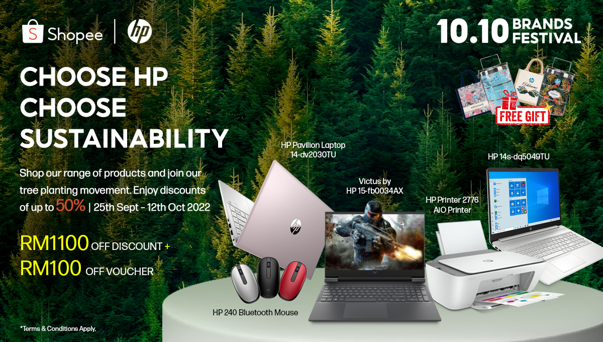 HP Brand Store - Clicknet Online, October 2022 | Shopee Malaysia