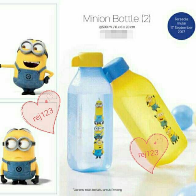 Tupperware minion bottle 500ml (2) | Shopee Malaysia