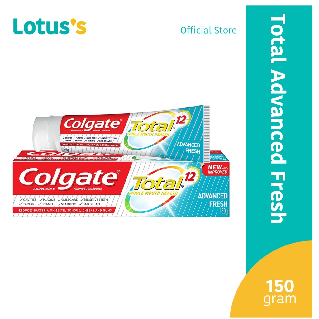 Colgate Total 12 Hour Protection Advanced Fresh Antibacteria & Fluoride ...