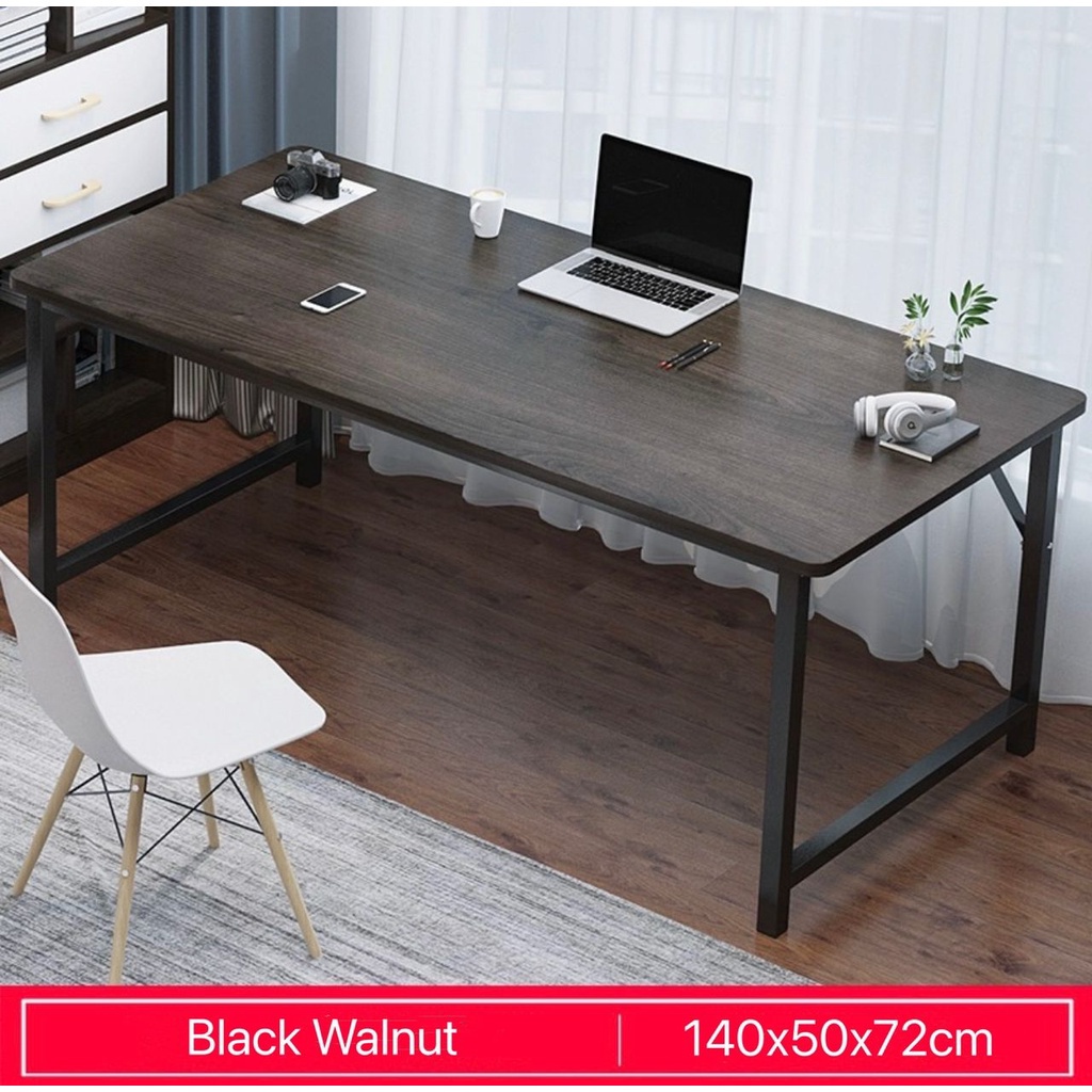 Home Office Table One Layer Modern Desktop Computer Desk Wooden Simple ...