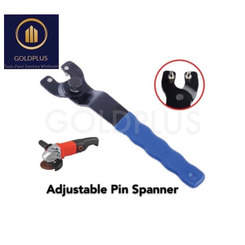💥GoldPlus💥 Adjustable Angle Grinder Pin Wrench Spanner Lock Flange Nut ...