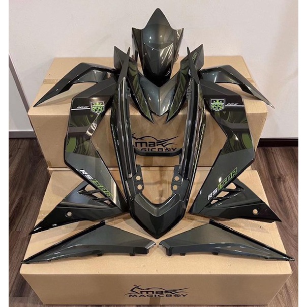 MAGIC BOY RS150 V2 HIJAU LUMUT HIJAU 53 /GRAYISH GREEN BODY COVER SET ...