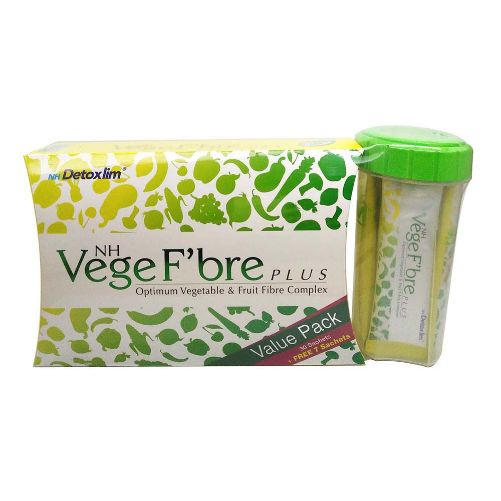 NH Detoxlim Vege F'bre Plus (30 sachets + FOC 7 sachets) [Exp: 04/2023 ...